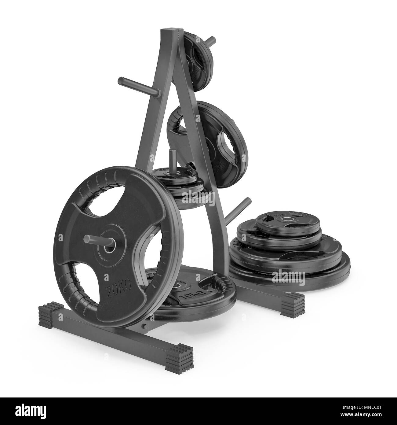 Solid Standard Plate Tree on white background. 3D illustration Stock ...