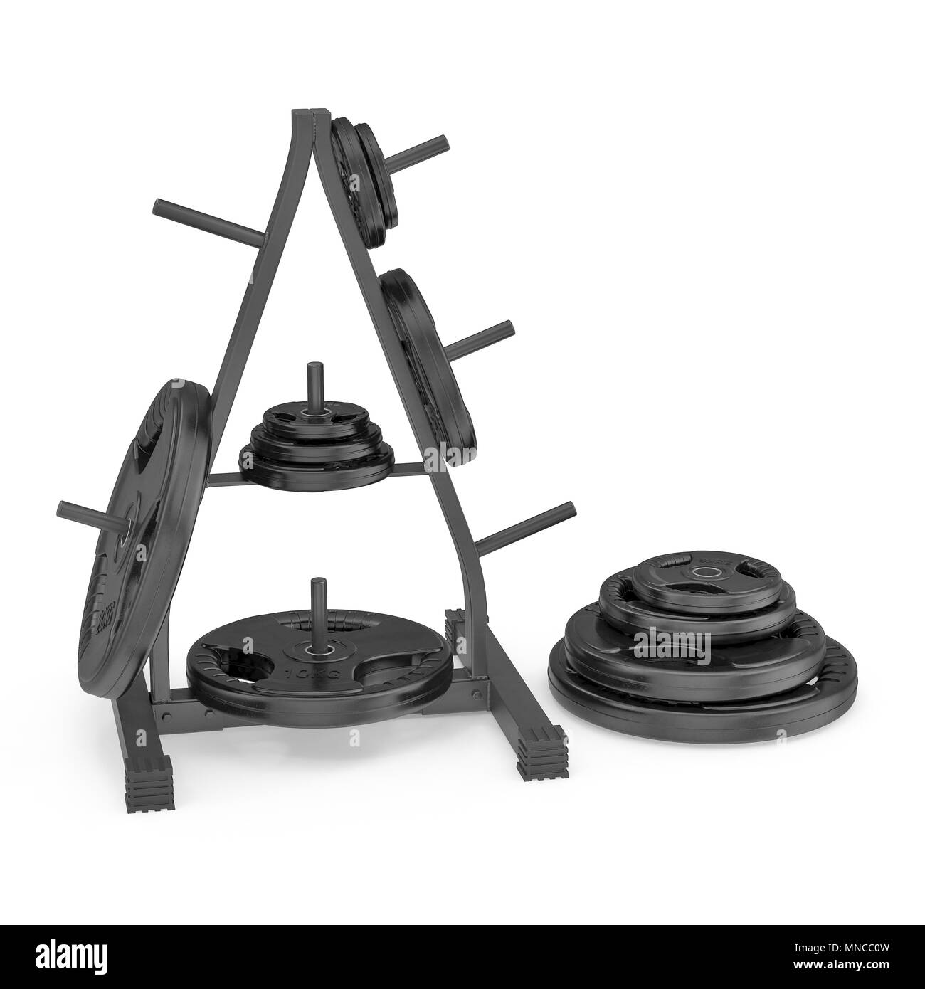 Solid Standard Plate Tree on white background. 3D illustration Stock ...