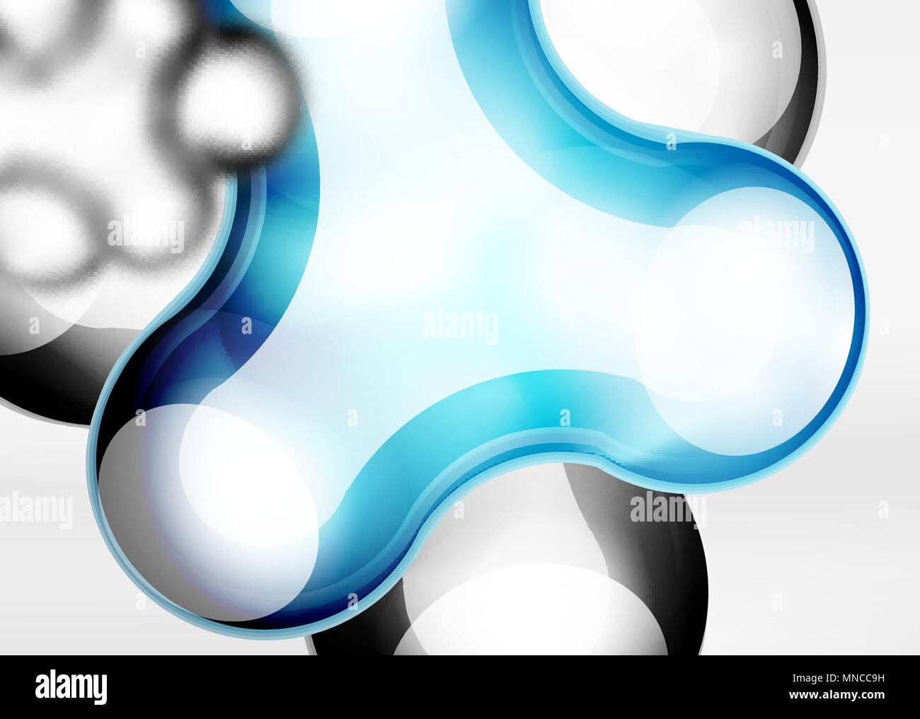 Digital techno bubble background template. Digital techno bubble ...