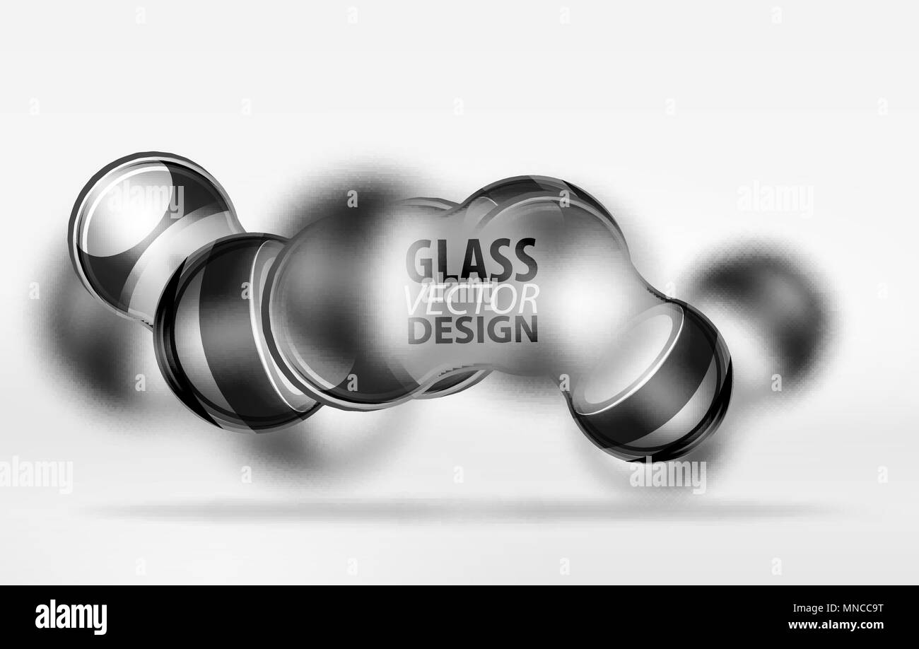 3d techno glass bubble design. 3d techno glass bubble design, vector ...
