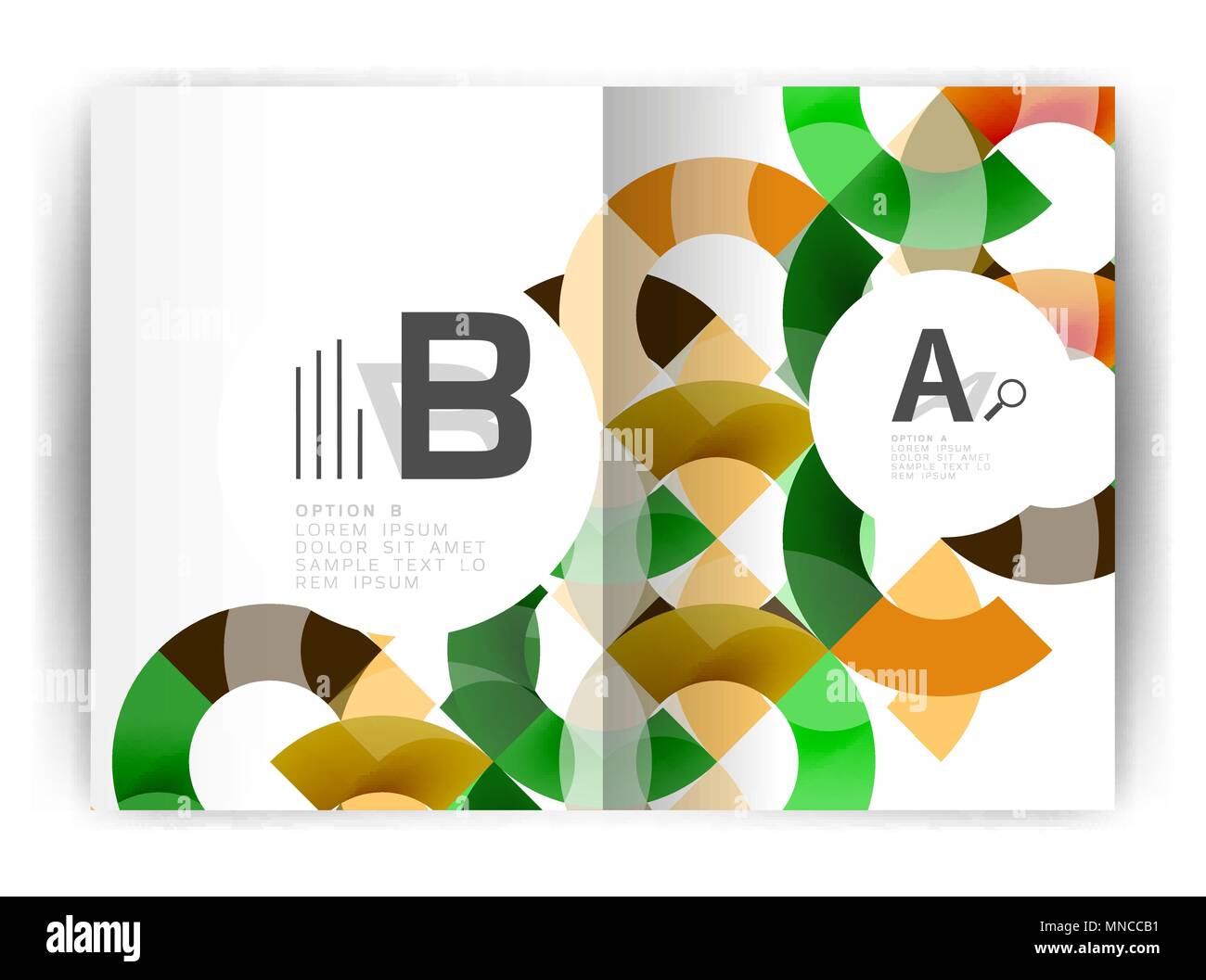 Geometric a4 annual report cover print template. Geometric a4 annual ...