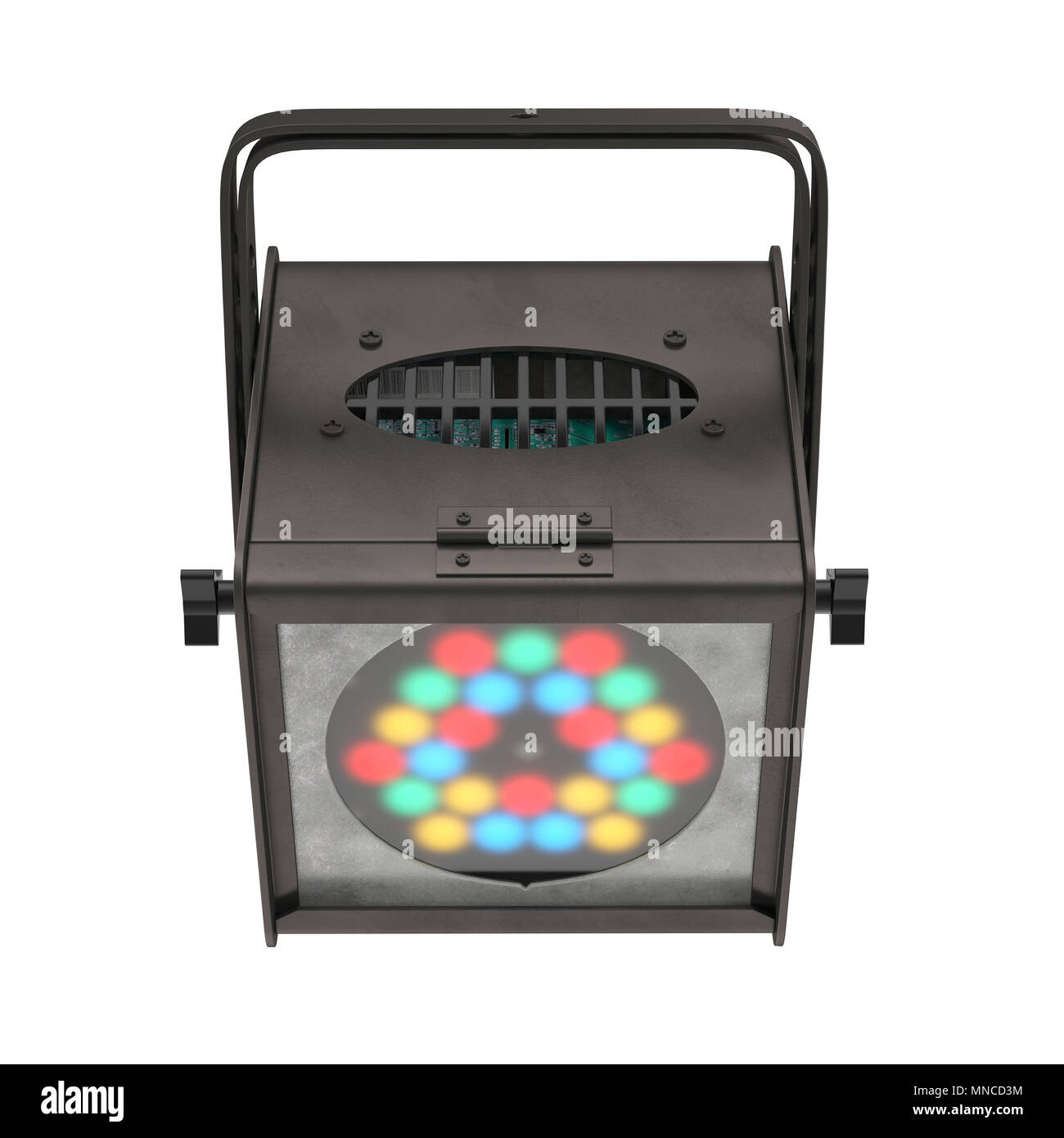 Spot lights black background Cut Out Stock Images & Pictures - Alamy