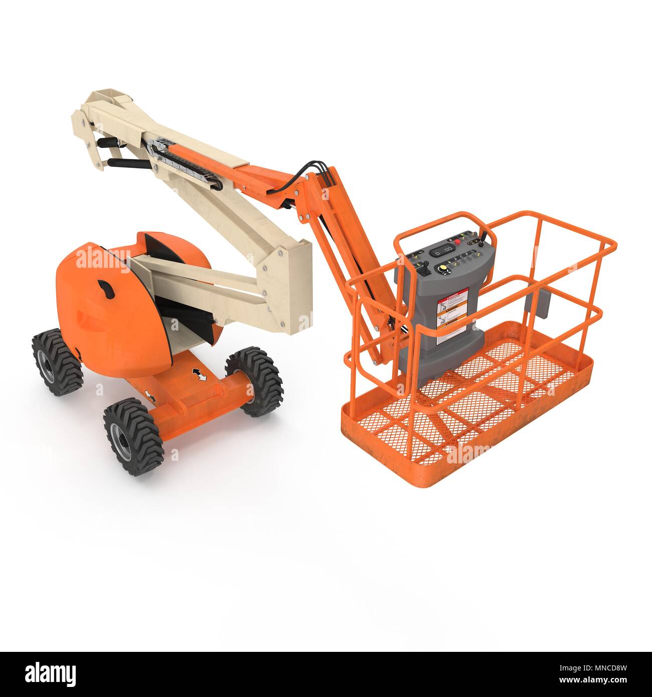 Hydraulic powered crane Cut Out Stock Images & Pictures - Alamy