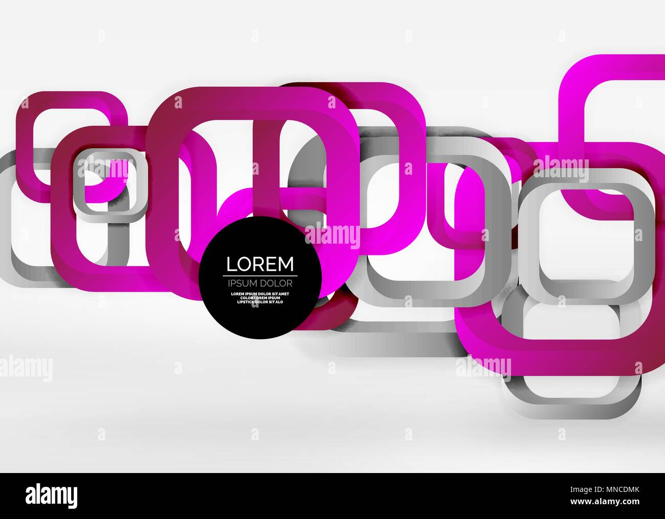 Squares geometric shapes in light grey 3d space. Squares geometric ...