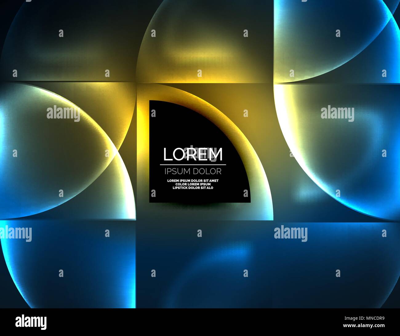 Abstract vector round banner. Abstract vector round banner, glowing ...