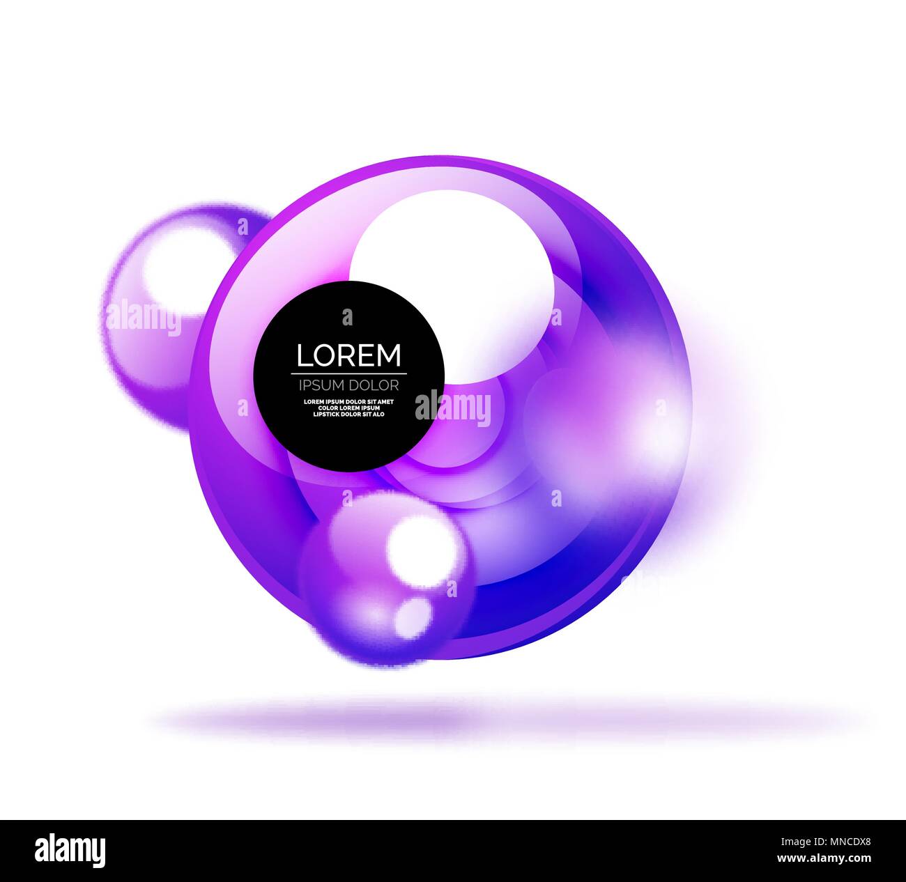 Glass bubble banner template. Glass bubble banner template, stylish ...