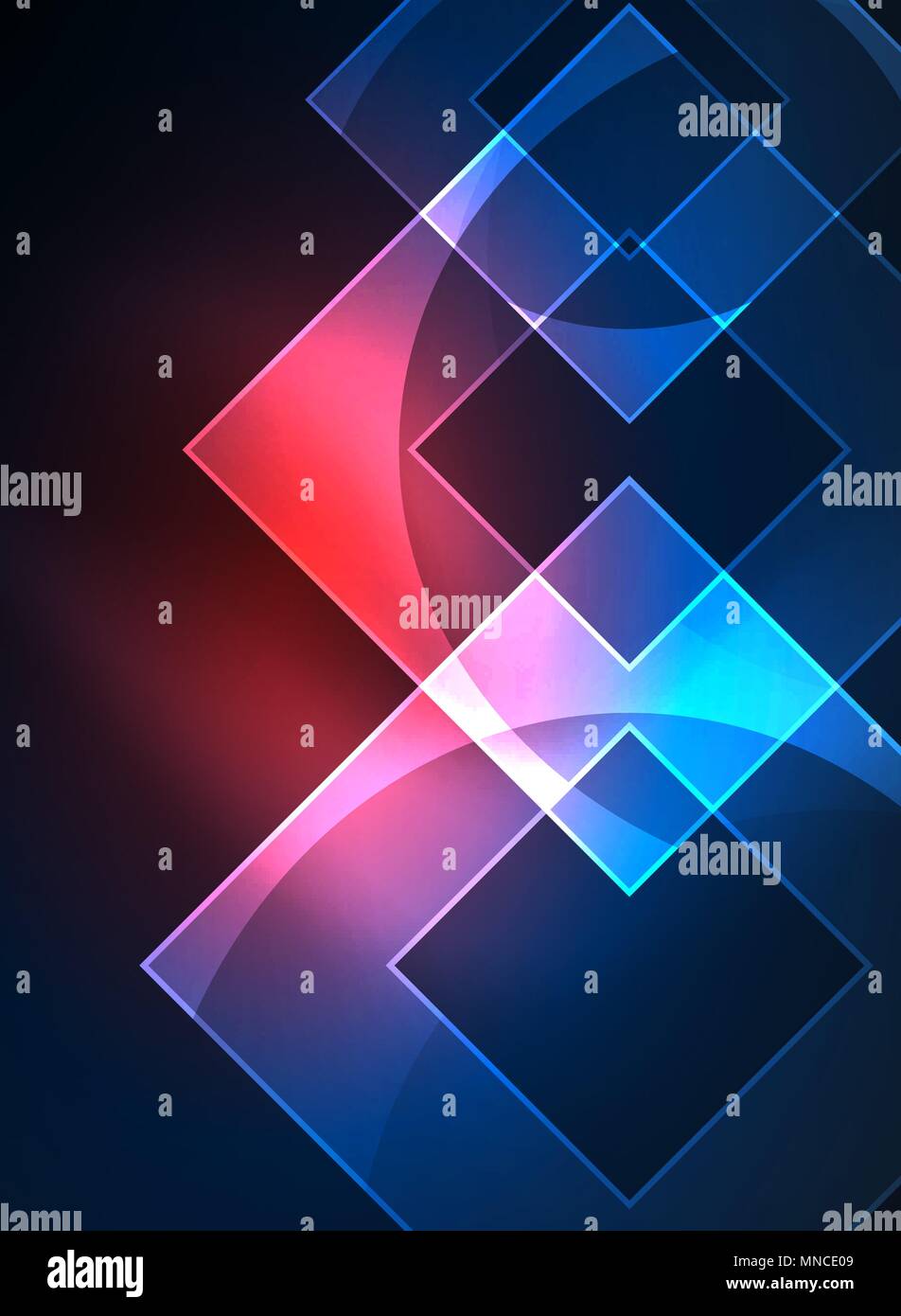 Bright hi tech squares Stock Vector Images - Alamy