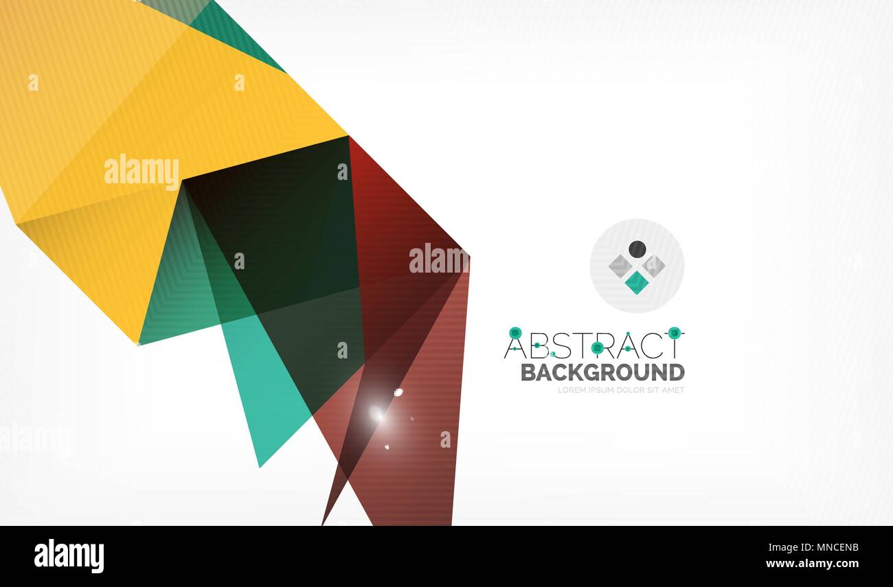 Triangle design business template with lights. Triangle design business ...