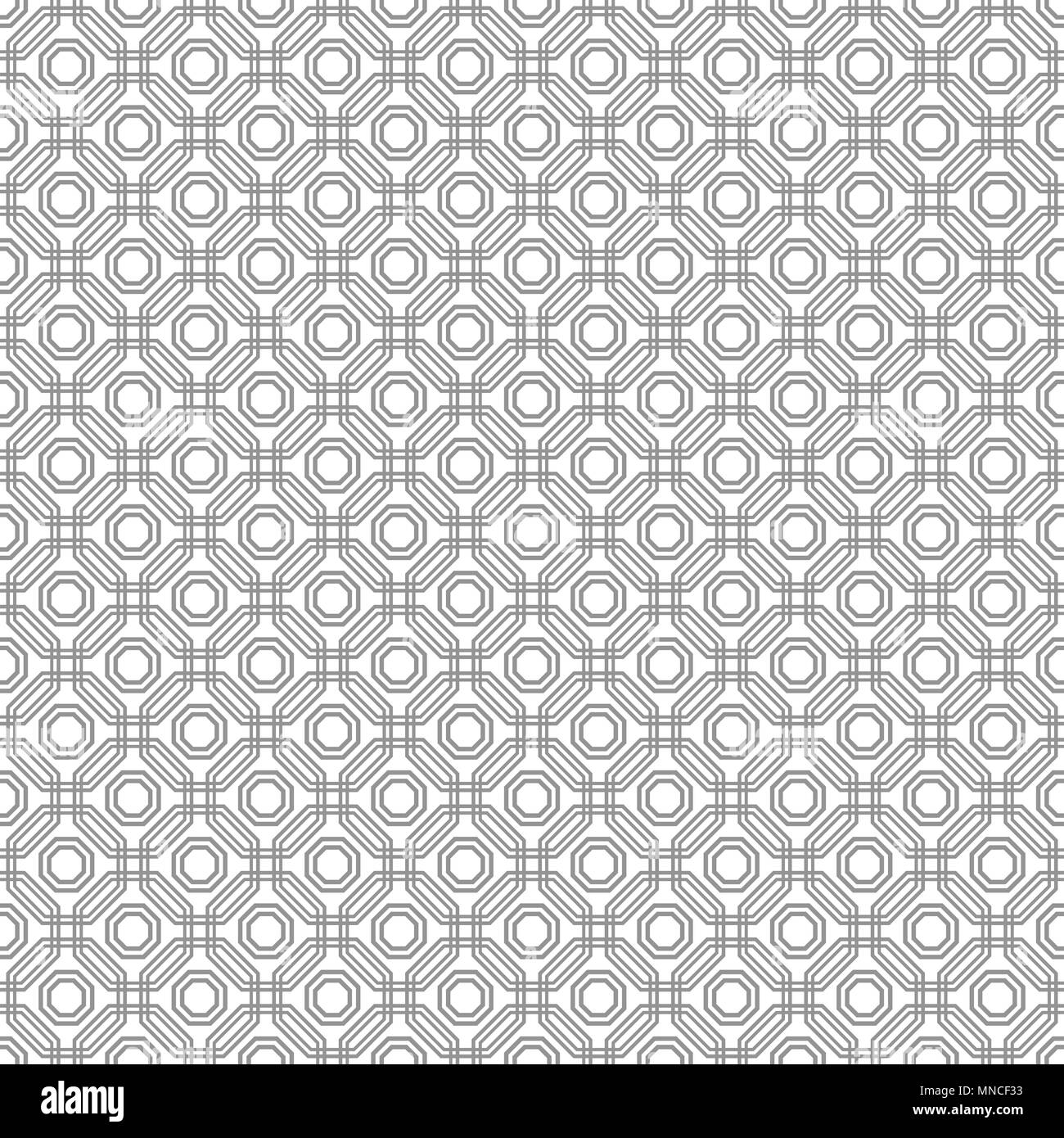 Seamless octagon pattern Black and White Stock Photos & Images - Alamy