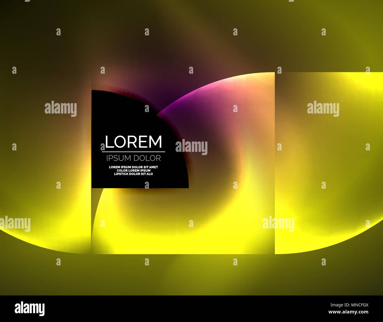 Abstract vector round banner. Abstract vector round banner, glowing ...