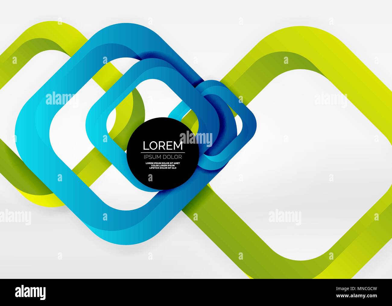 Squares geometric shapes in light grey 3d space. Squares geometric ...