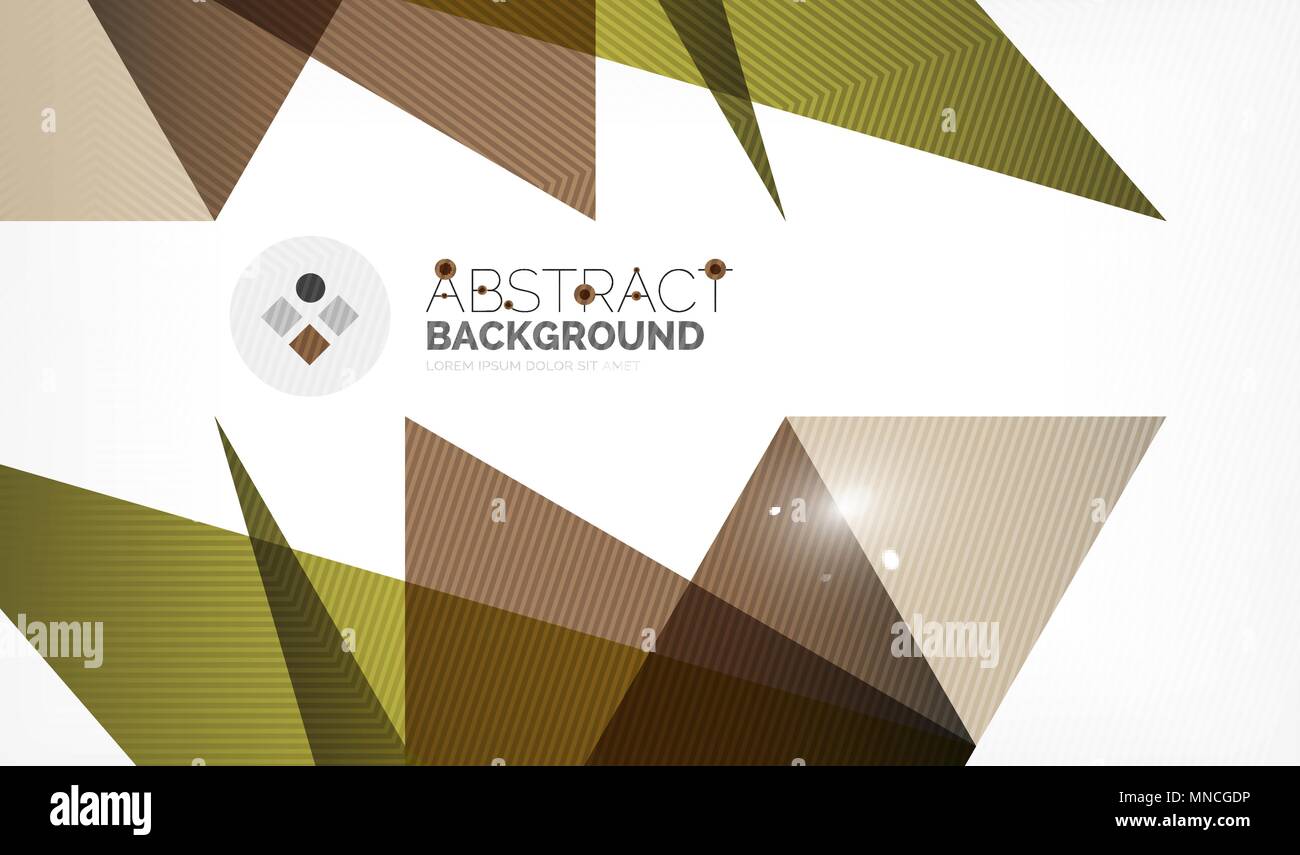 Triangle design business template with lights. Triangle design business ...