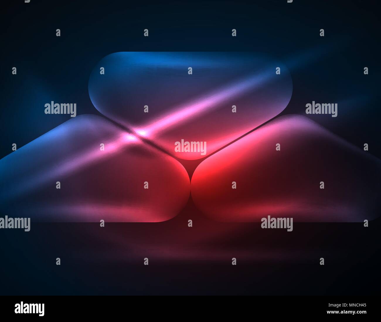 Illuminated lens flares, glowing color techno background. Illuminated ...