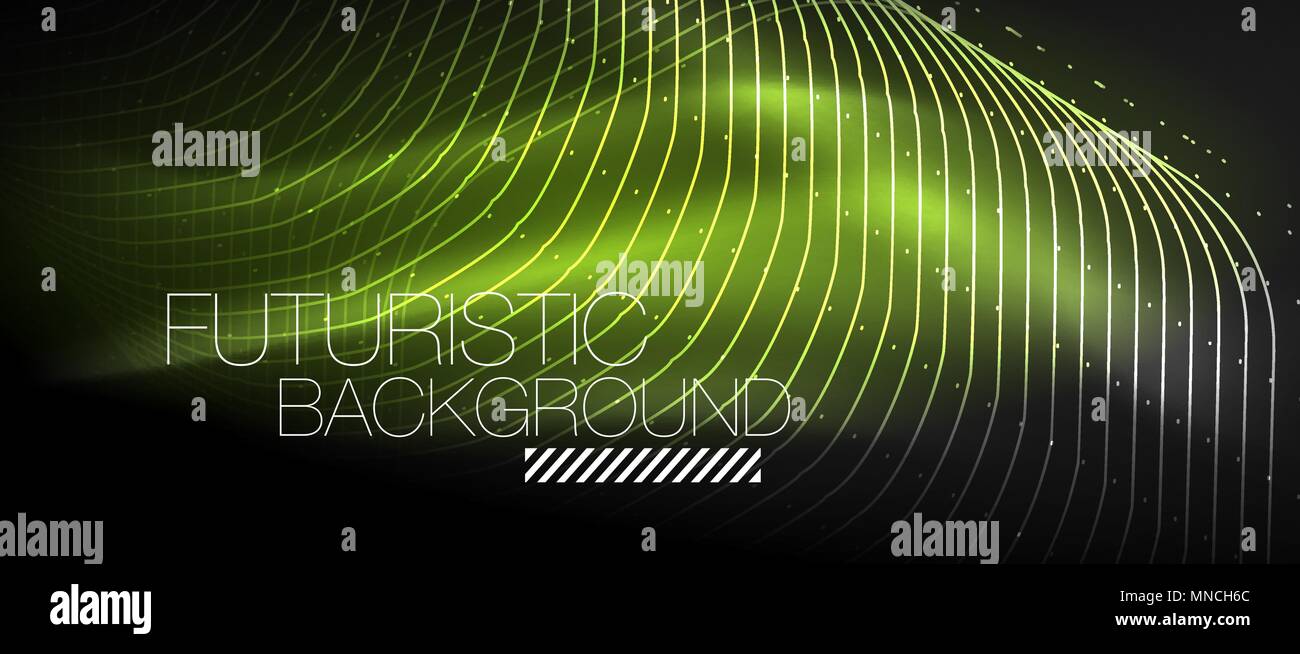 Hi-tech futuristic techno background, neon shapes and dots. Hi-tech ...