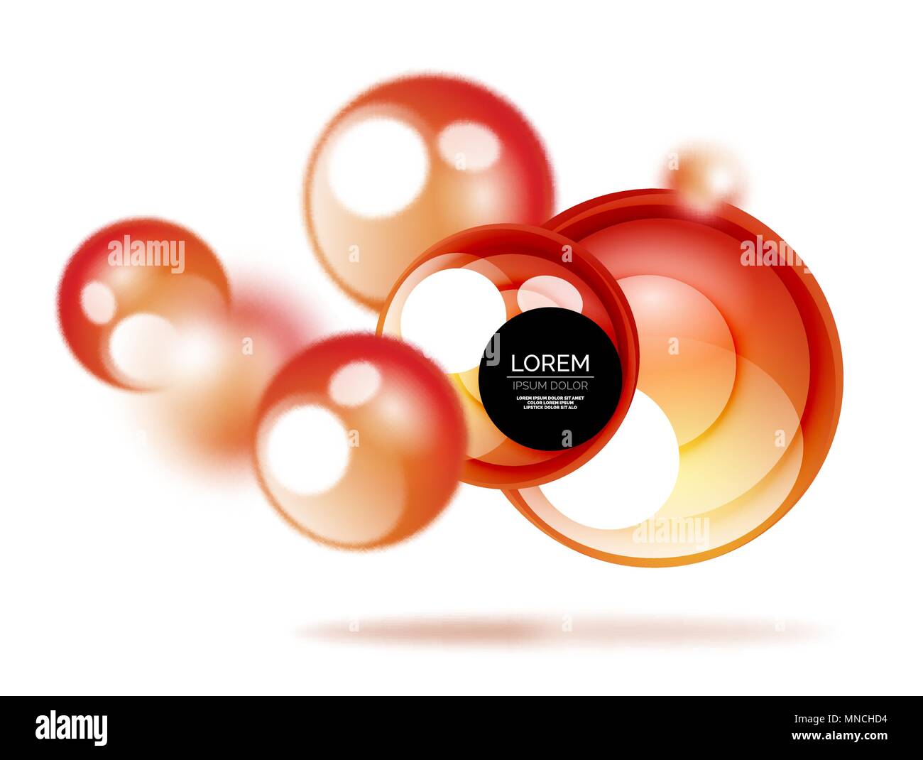 Glass bubble banner template. Glass bubble banner template, stylish ...