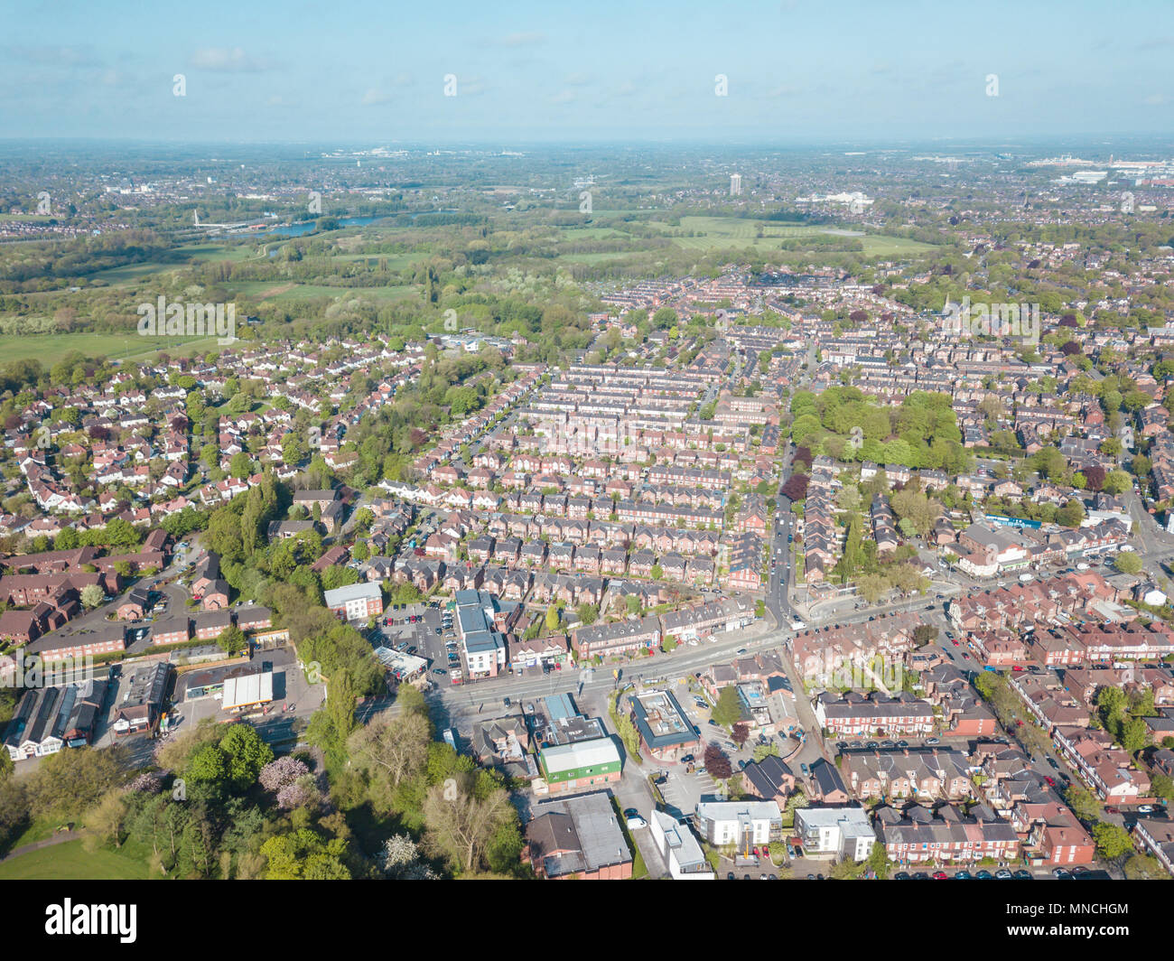 New build home estate aerial uk hi-res stock photography and images - Alamy