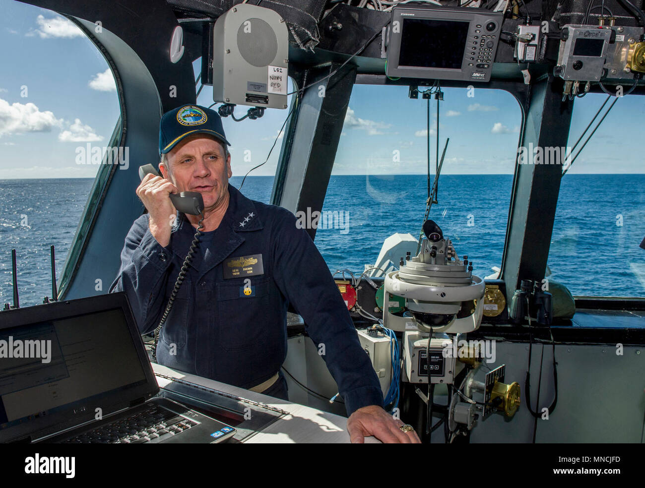 OCEAN (March 16, 2018) Vice Adm. Rich Brown, Commander, Naval Surface ...