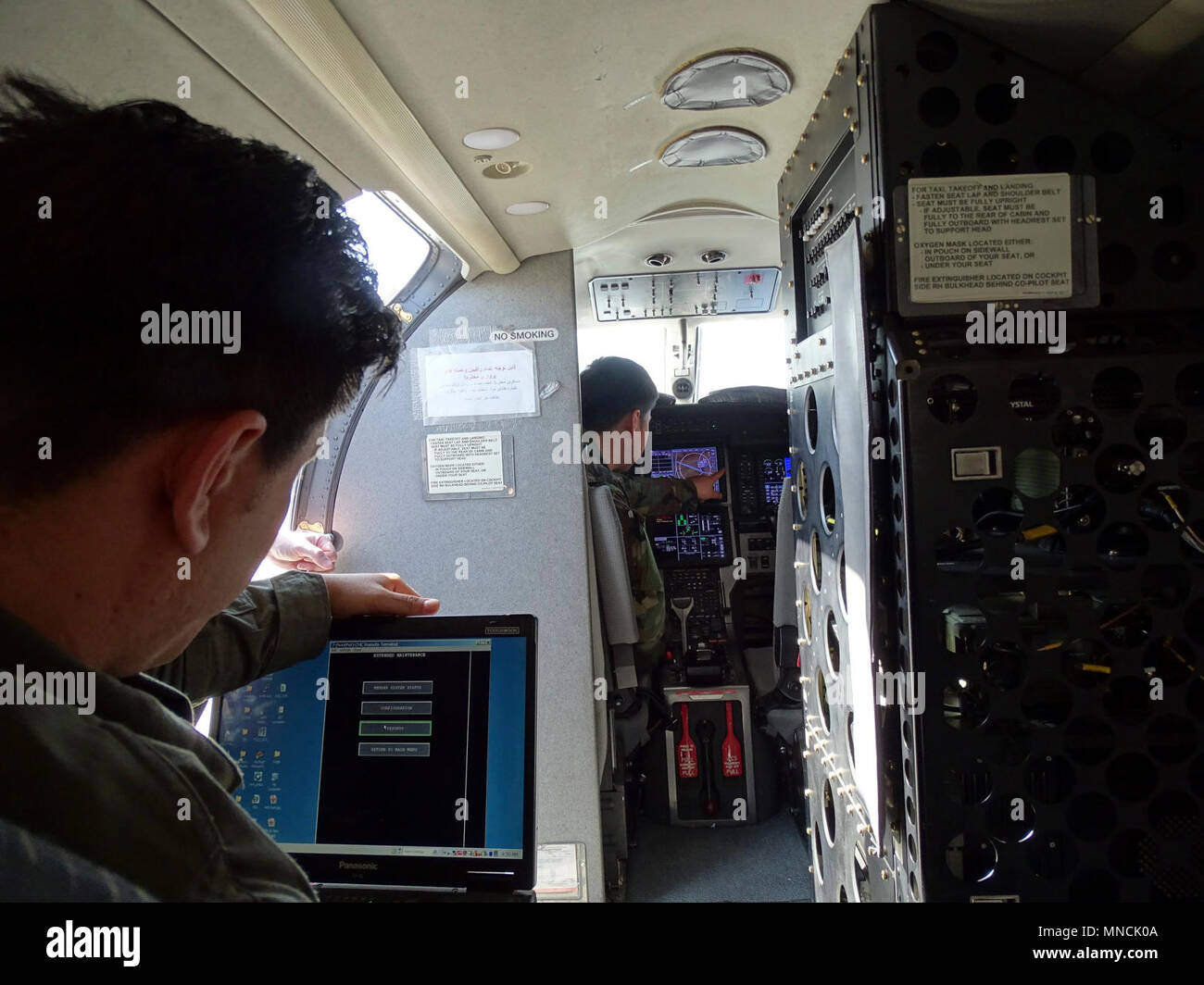 Afghan Special Mission Wing Avionics Technicians conduct PC-12 ...