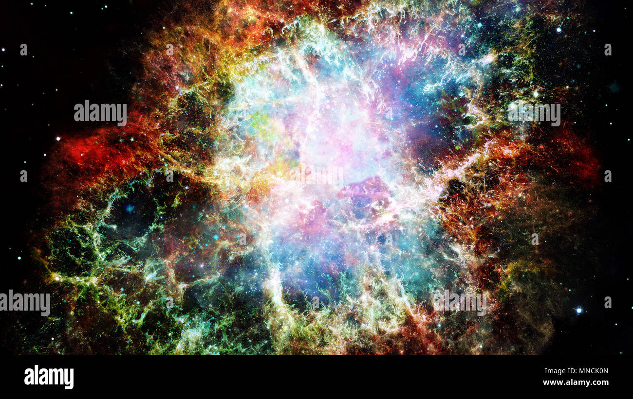 Group of bright massive stars in the nebula. Elements of this image ...