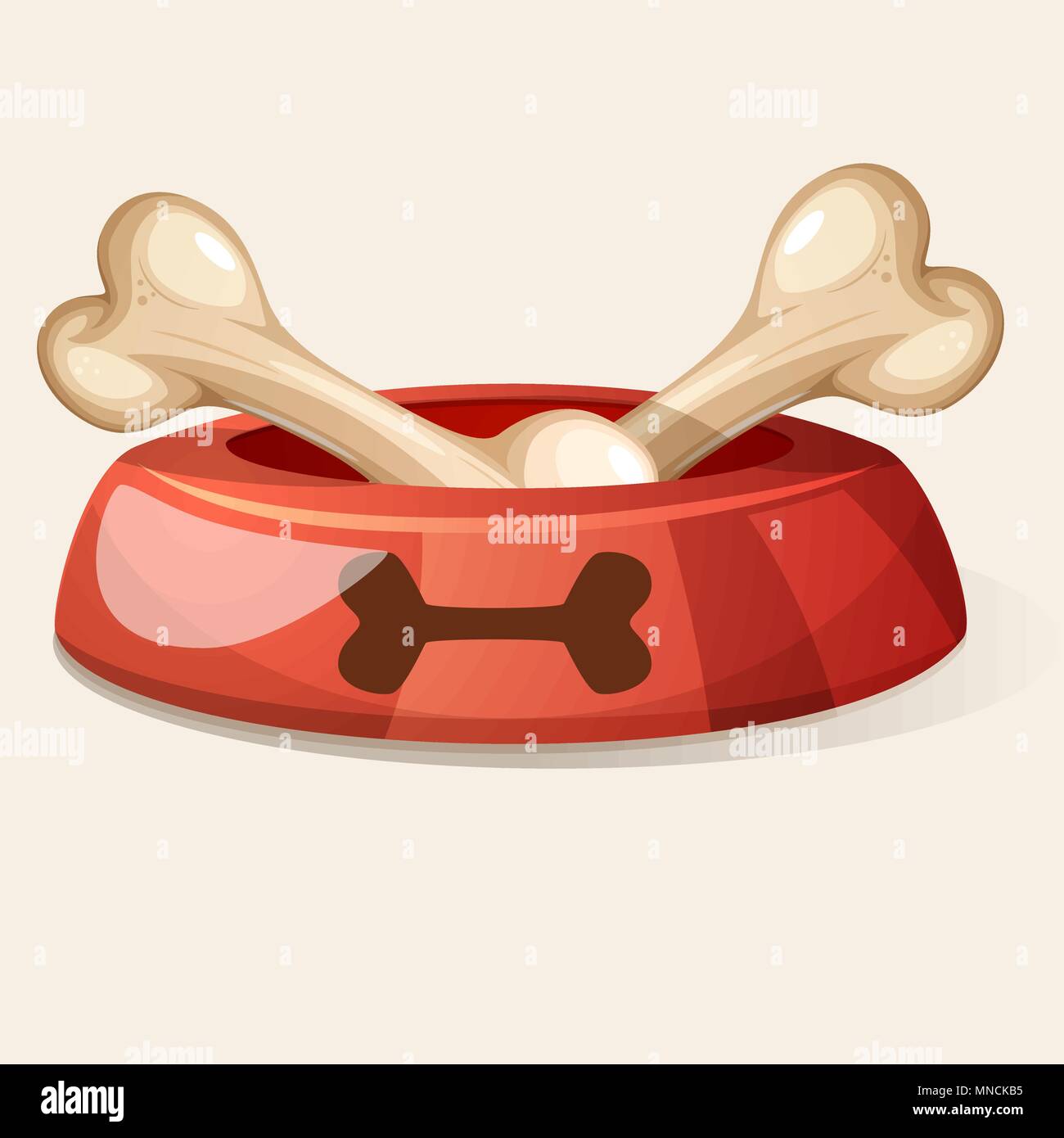 Cartoon bone icon with shadow Stock Vector Image & Art - Alamy
