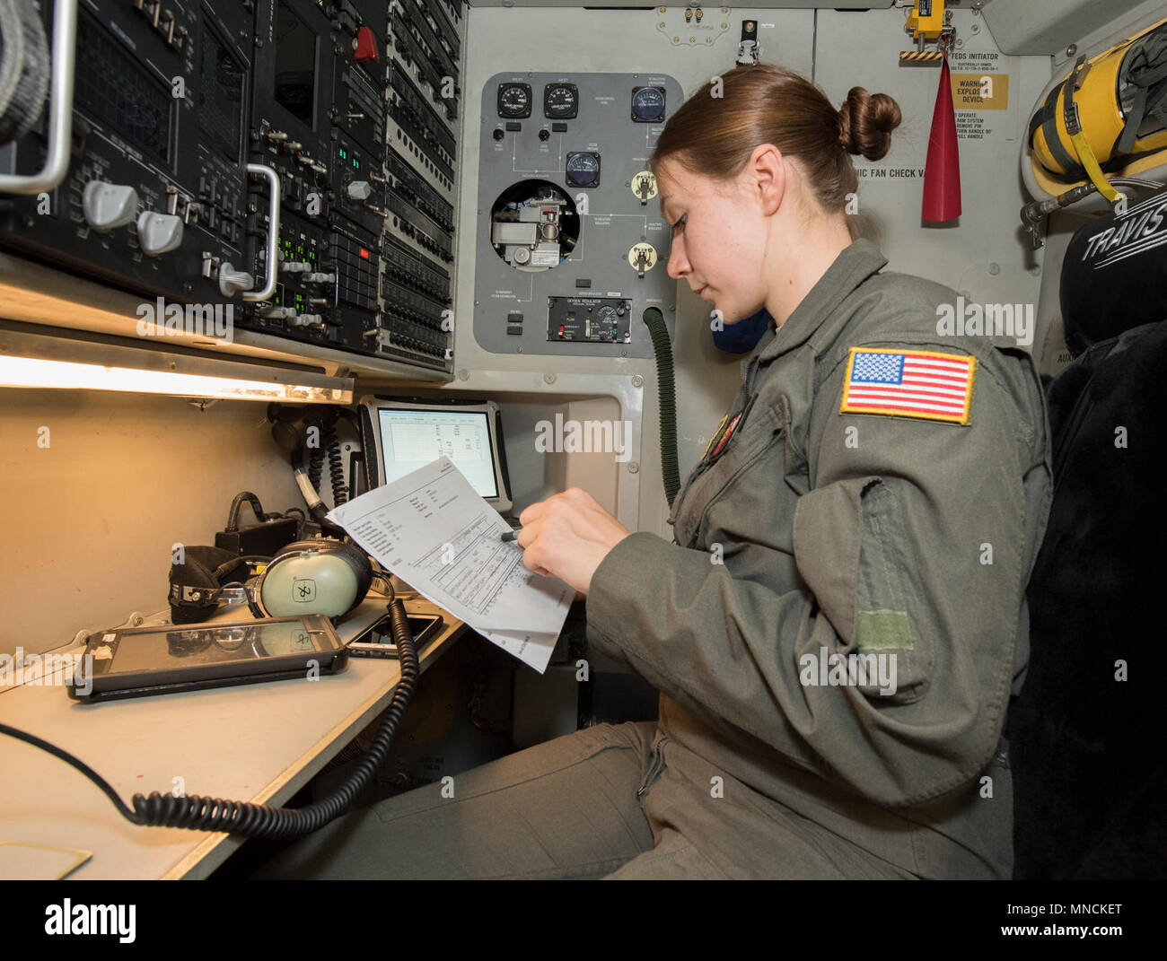 U.S. Air Force Senior Airman Kaitlyn Besse, assisnged to the 21st ...