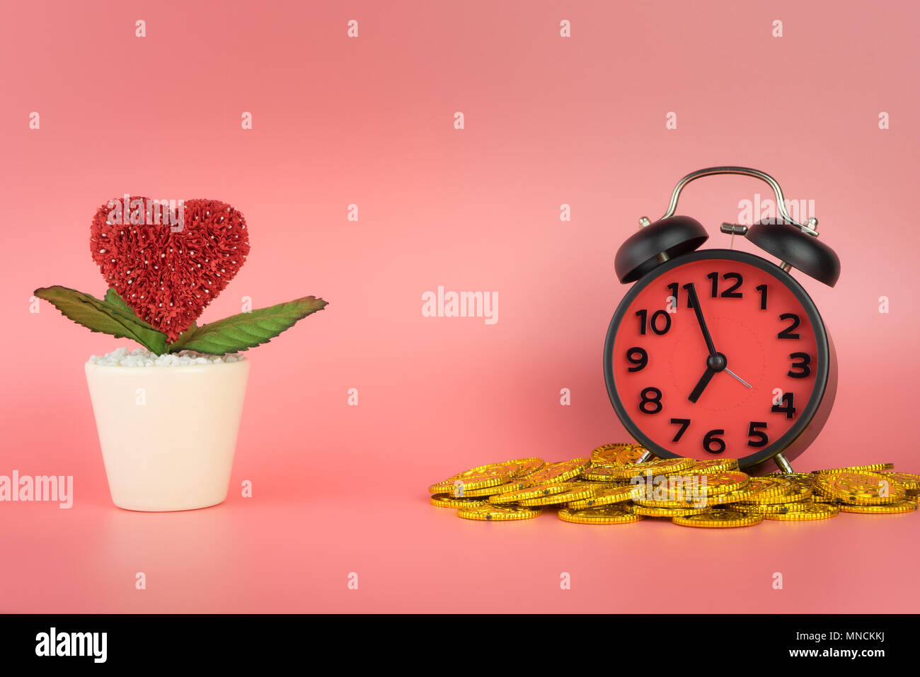 growing Love takes money and time concept picture Stock Photo - Alamy