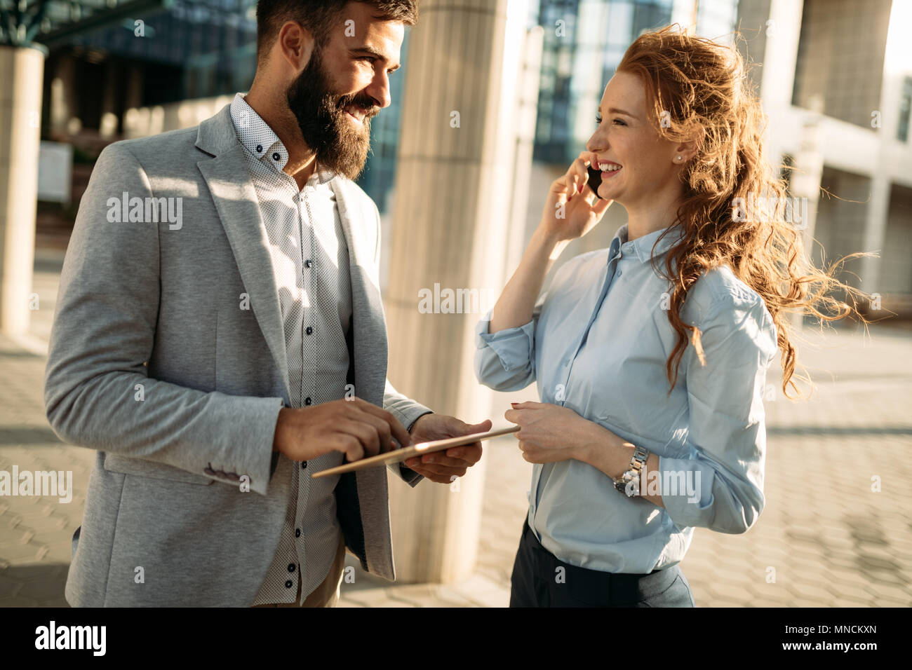Male boss talking secretary hi-res stock photography and images - Alamy