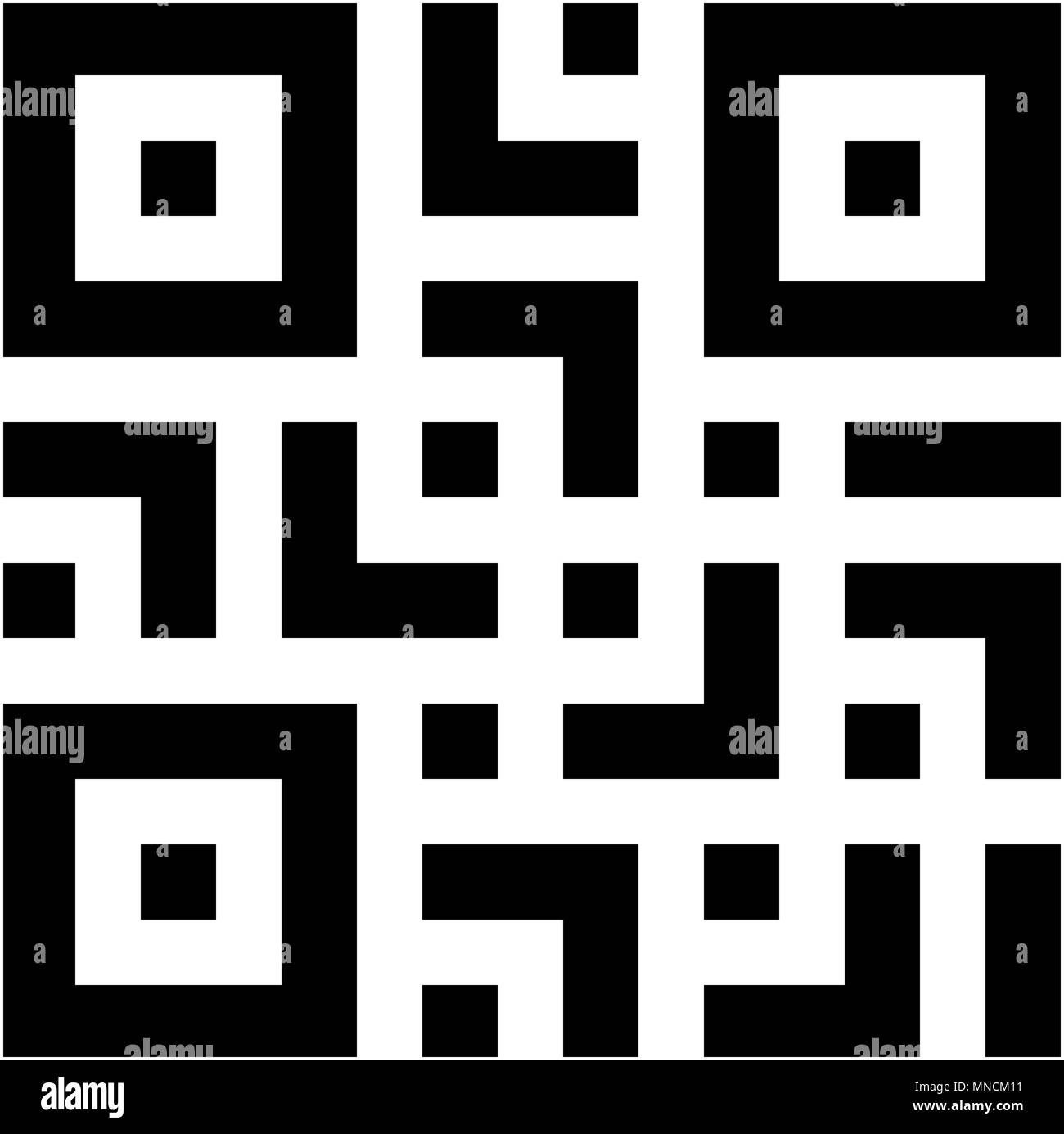 Digital scanning qr code label icon illustration Stock Vector Image ...
