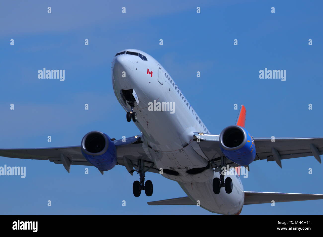 Sunwing Aircraft Taking Off From Leeds Bradford International Airport ...