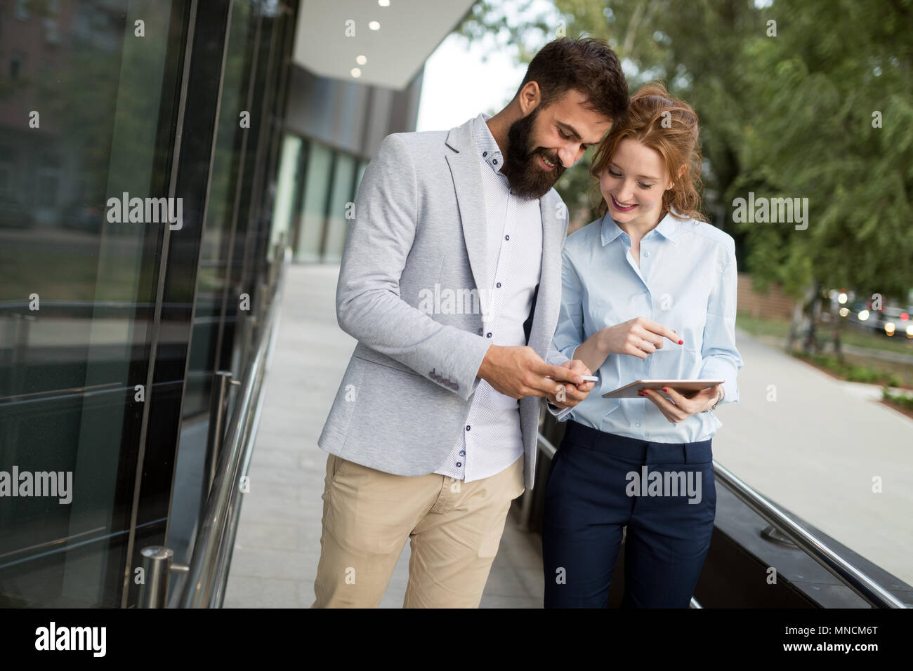 Male boss talking secretary hi-res stock photography and images - Alamy