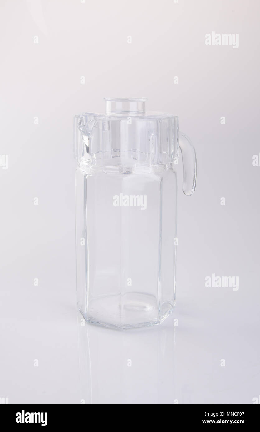 Water Jar or Empty glass jar on a background Stock Photo - Alamy