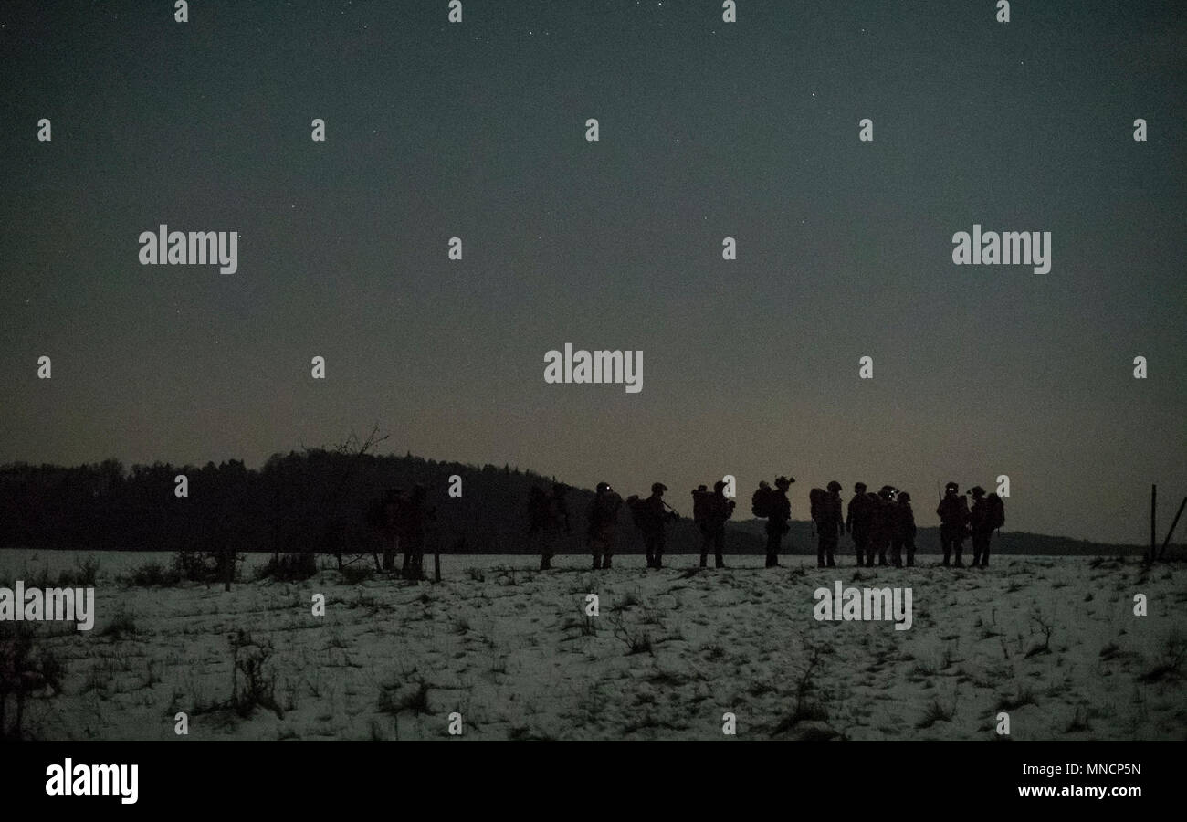 U.S. Army Rangers assigned to the 75th Ranger Regiment assemble prior ...