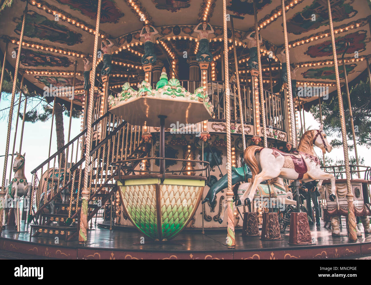Antique carousel hi-res stock photography and images - Alamy