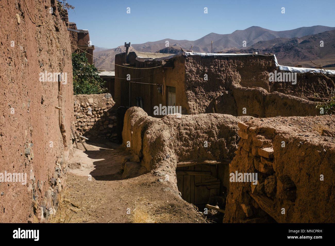 Abyaneh, Iran - October 13, 2017: Old buildings in the village Stock ...