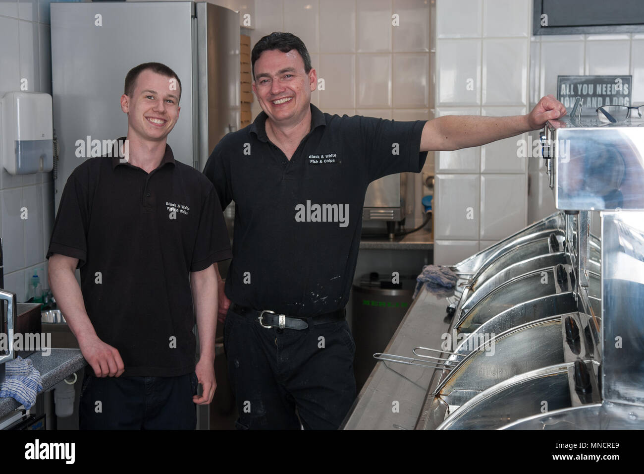 Fish and chip shop counter hi-res stock photography and images - Alamy
