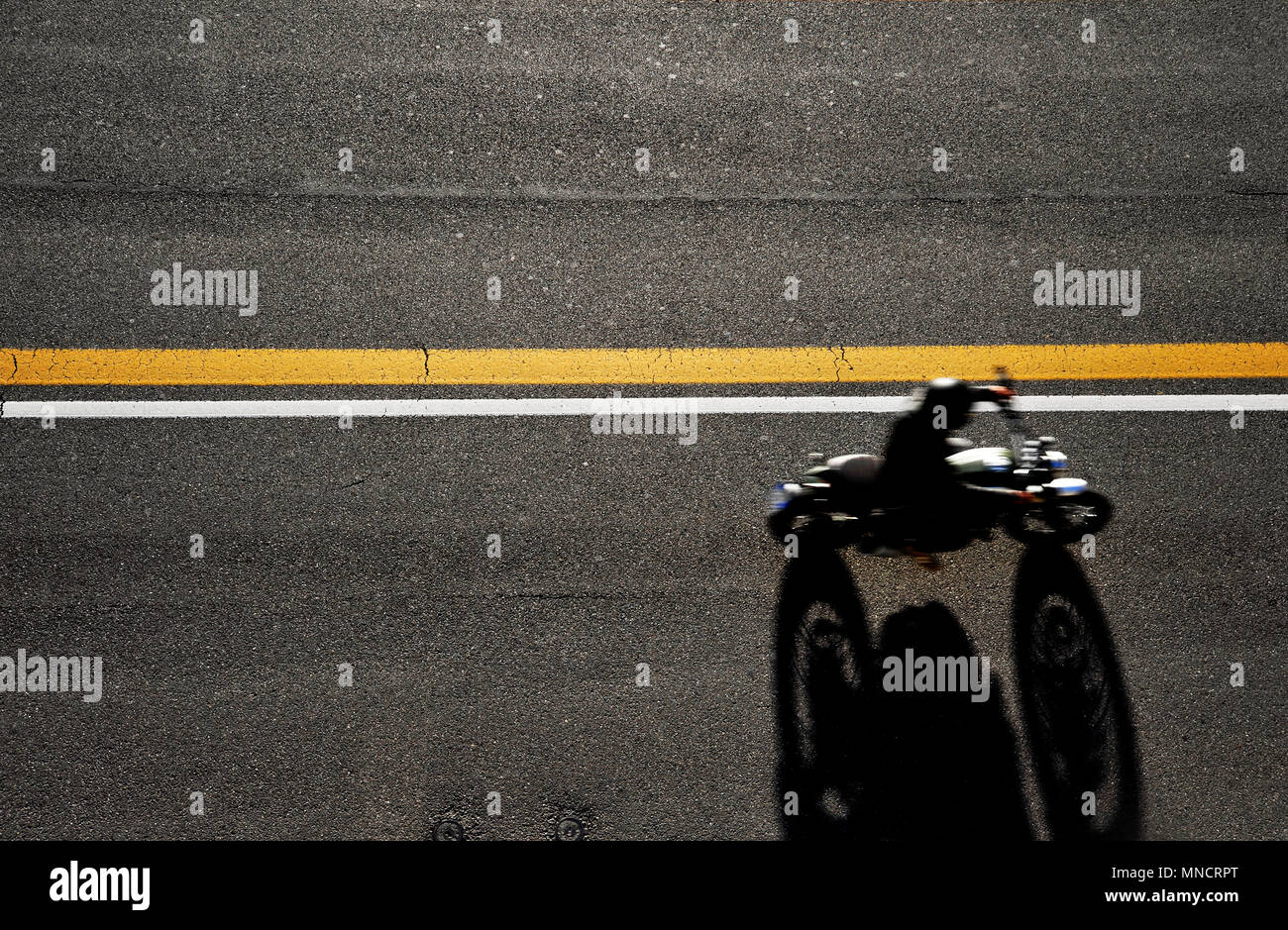 Motorbike view from above hi-res stock photography and images - Alamy