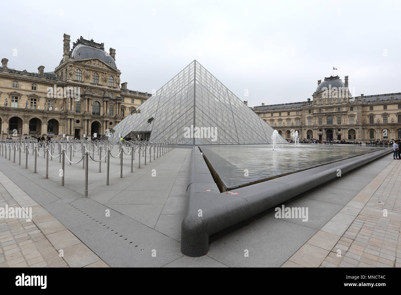 Louvre Palace, Courtyard and the Louvre Pyramid , Paris sights, Paris ...