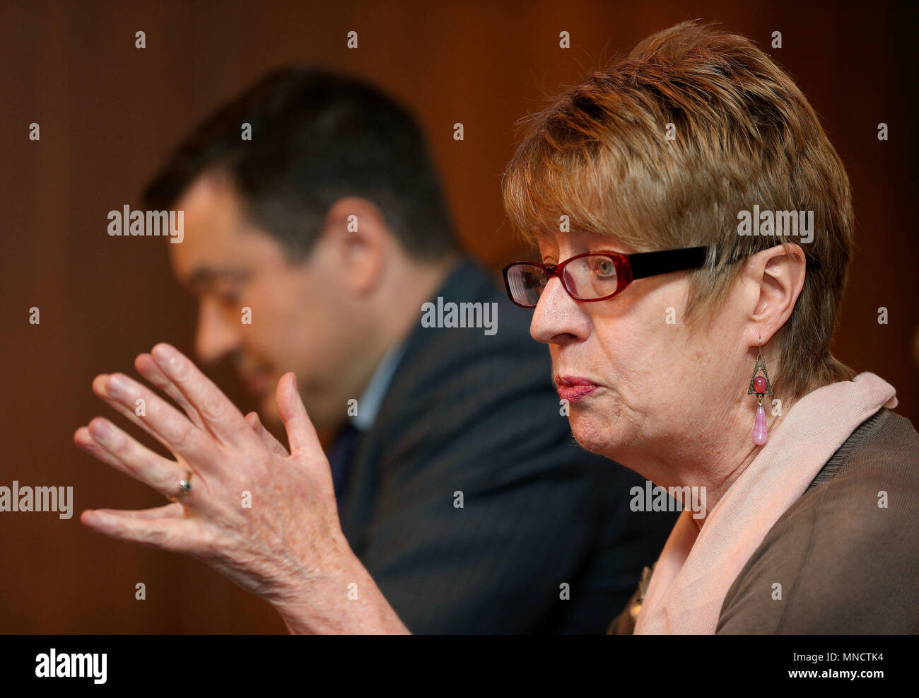 Prof patricia casey at press conference in the alex hotel hi-res stock ...