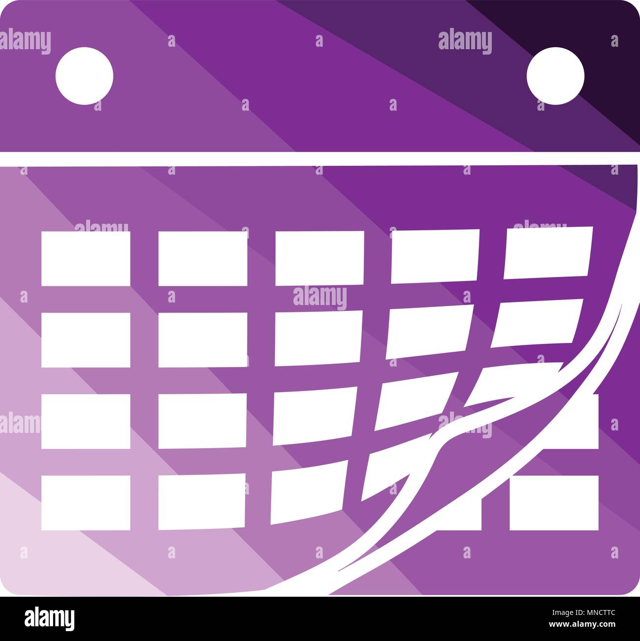 Calendar icon. Flat color design. Vector illustration Stock Vector ...