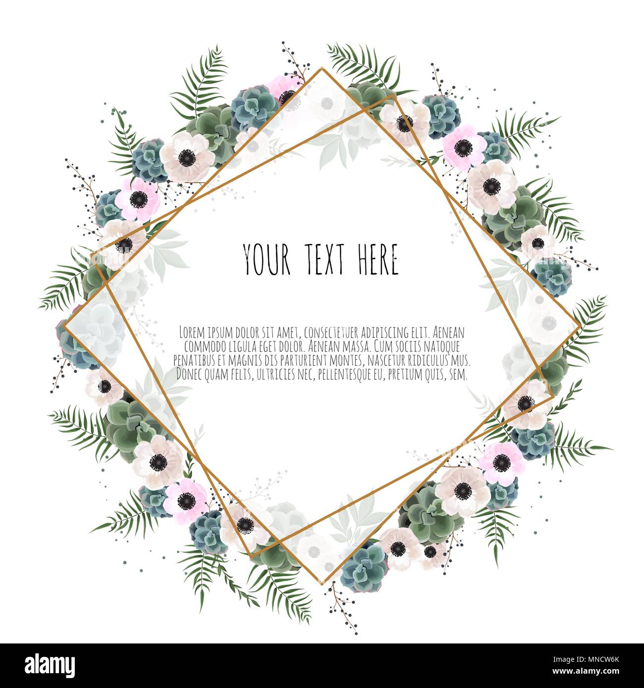 Vector set. Vintage labels with flowers. Frame border with copy space ...