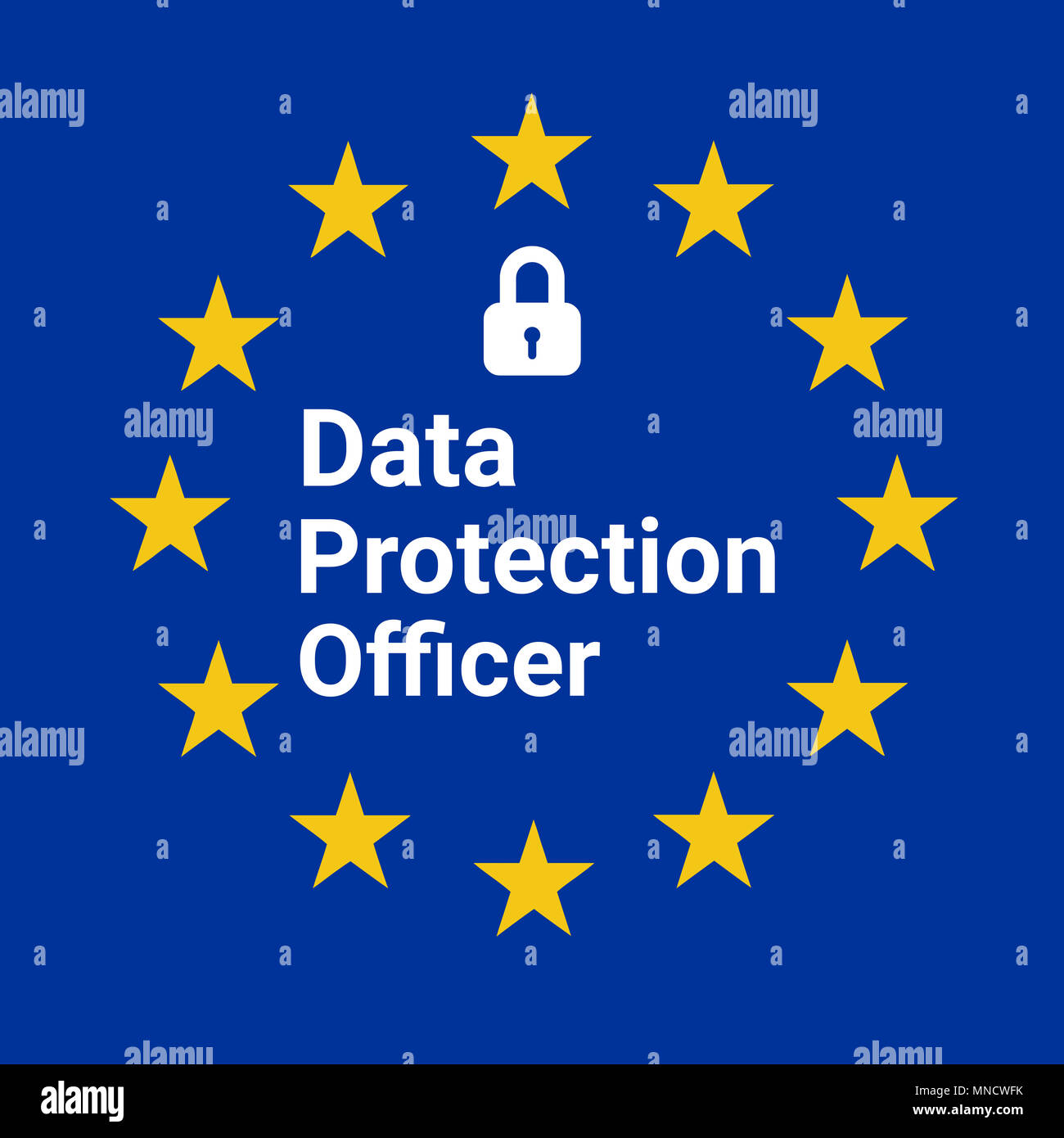 DPO, data protection officer illustration Stock Photo - Alamy