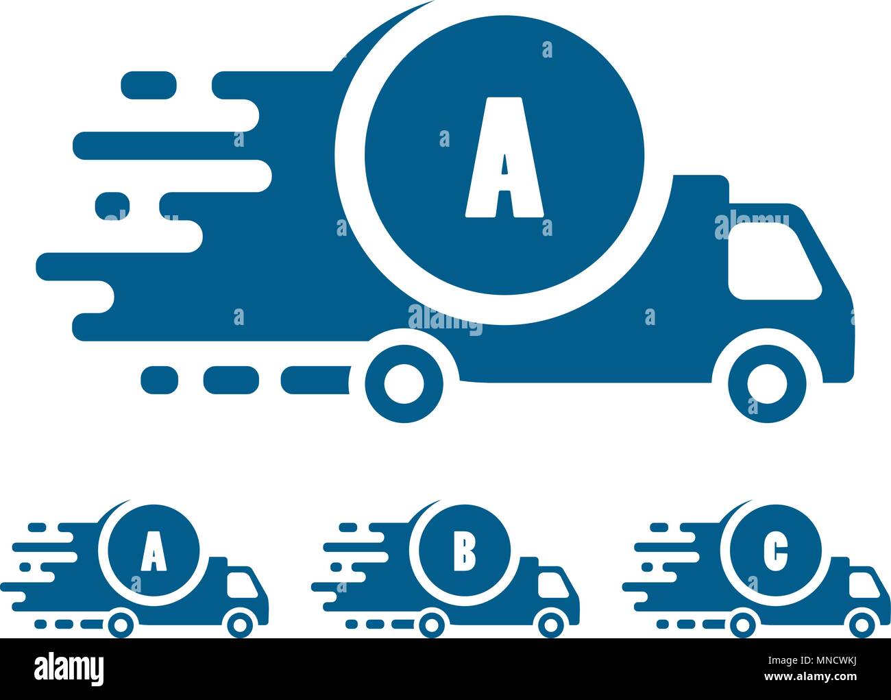 Delivery route icons Stock Vector Images - Alamy