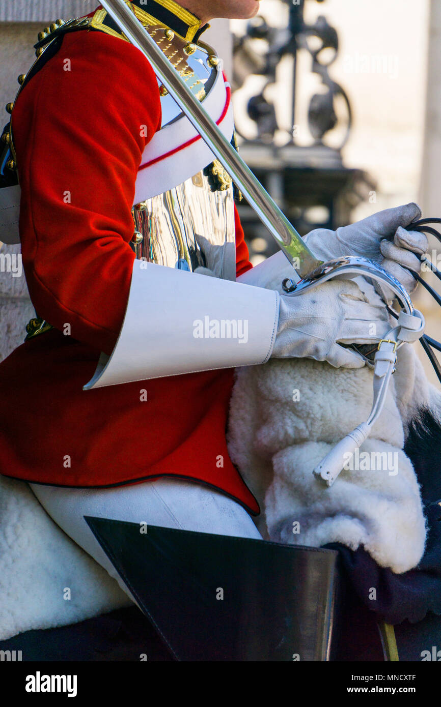Traditional household cavalry guard in full uniform Stock Photo - Alamy