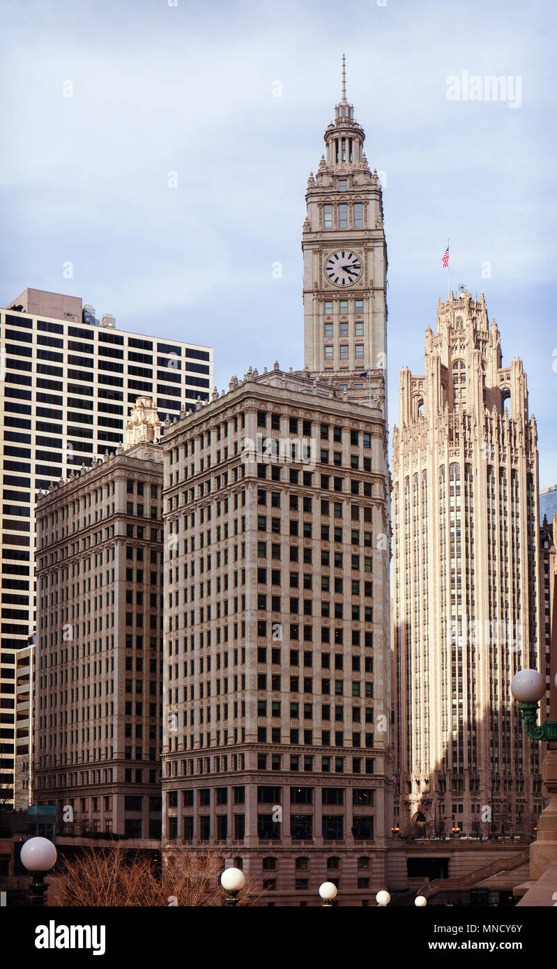 CHICAGO, ILLINOIS, USA - MARCH 2016: One of the rear old parts of the ...