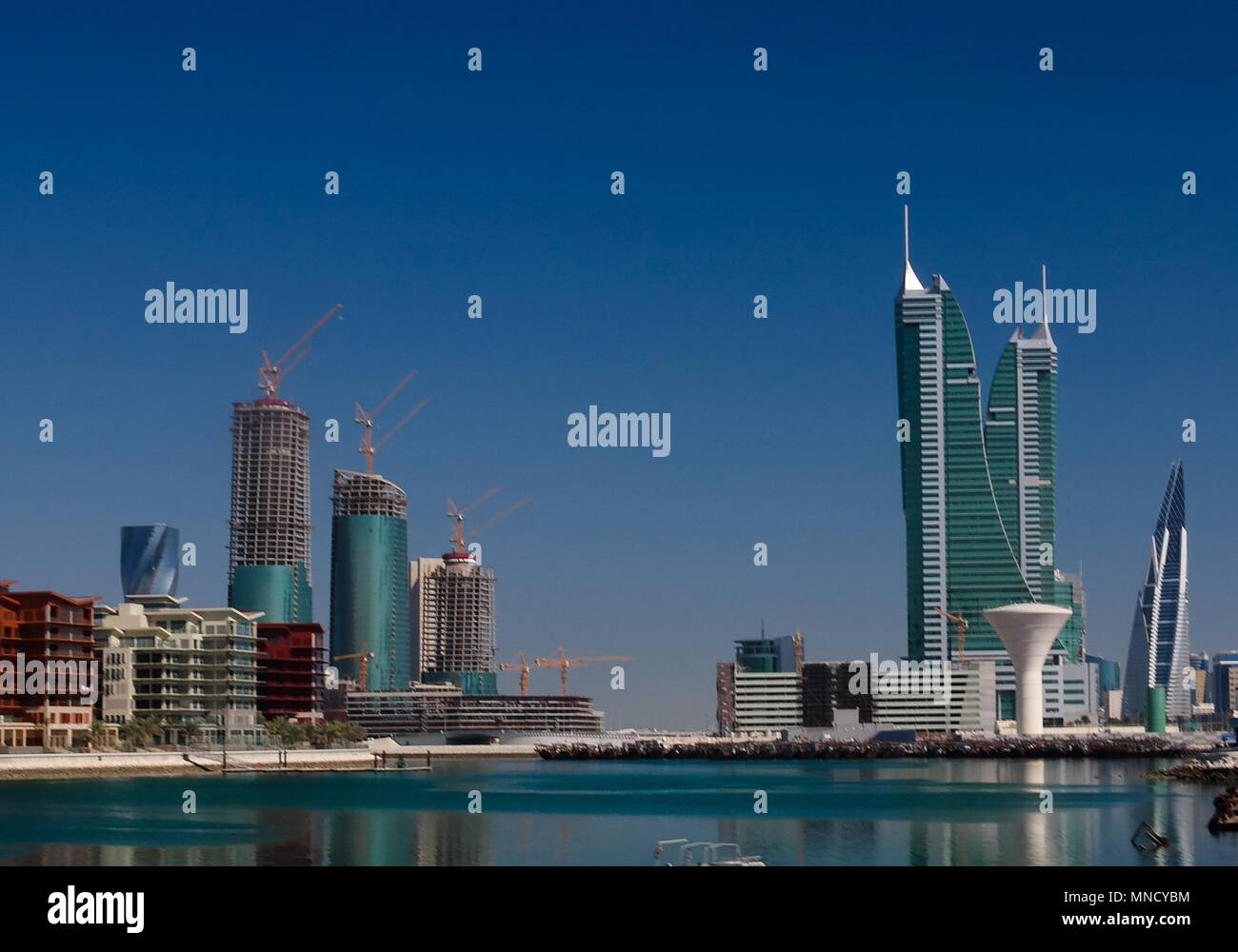 panorama cityscape wiew to Manama city in Bahrain Stock Photo - Alamy