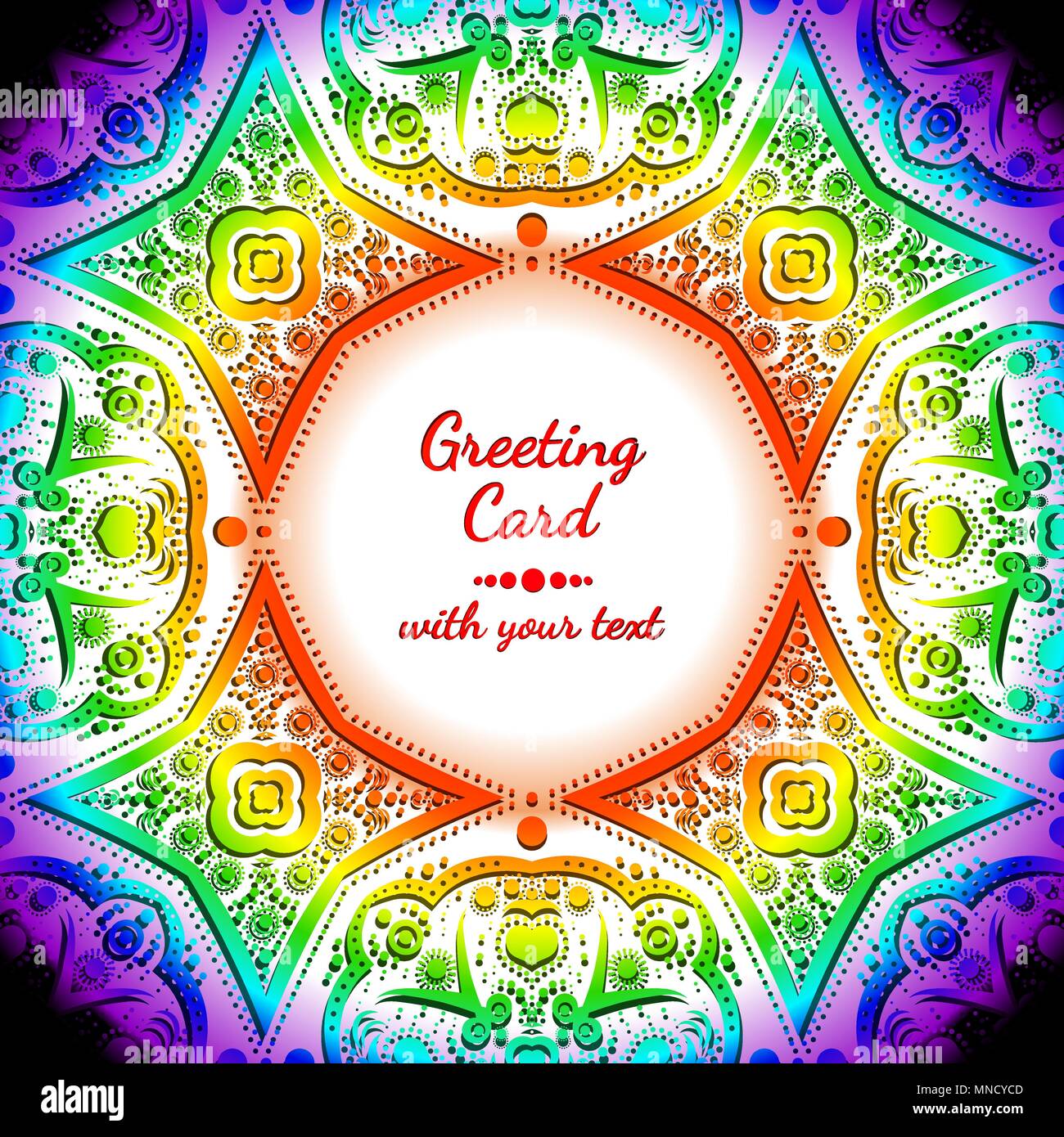 Rainbow text on orange Stock Vector Images - Alamy