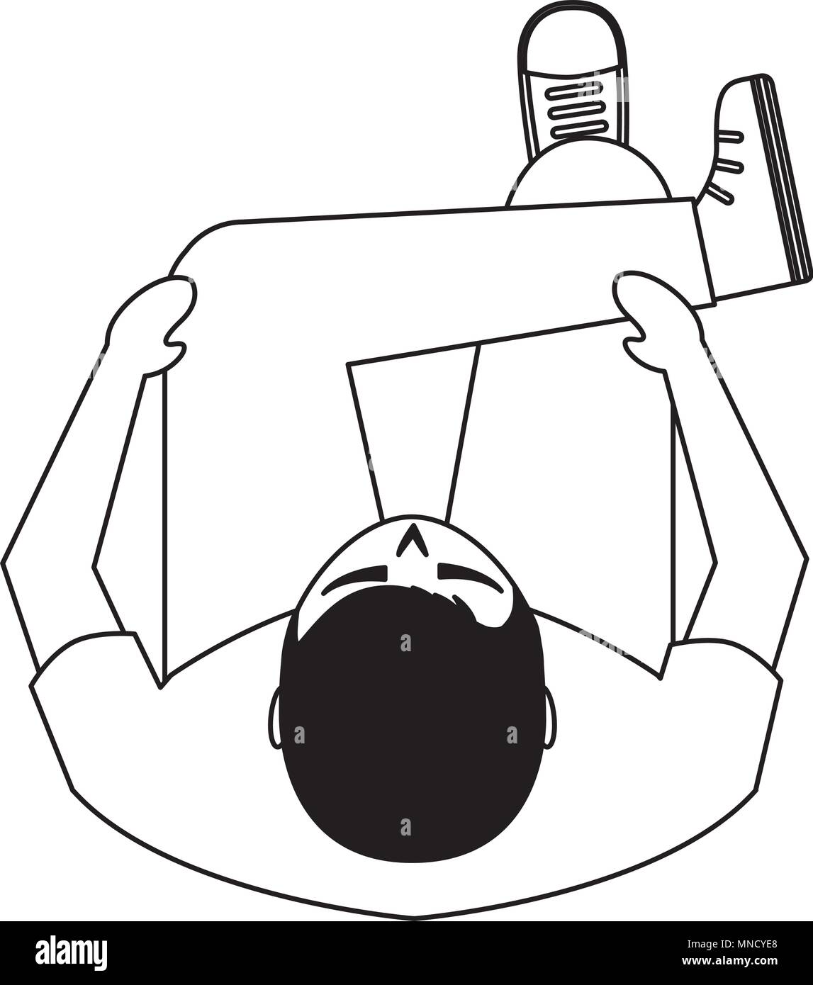 Business people from above Stock Vector Images - Alamy