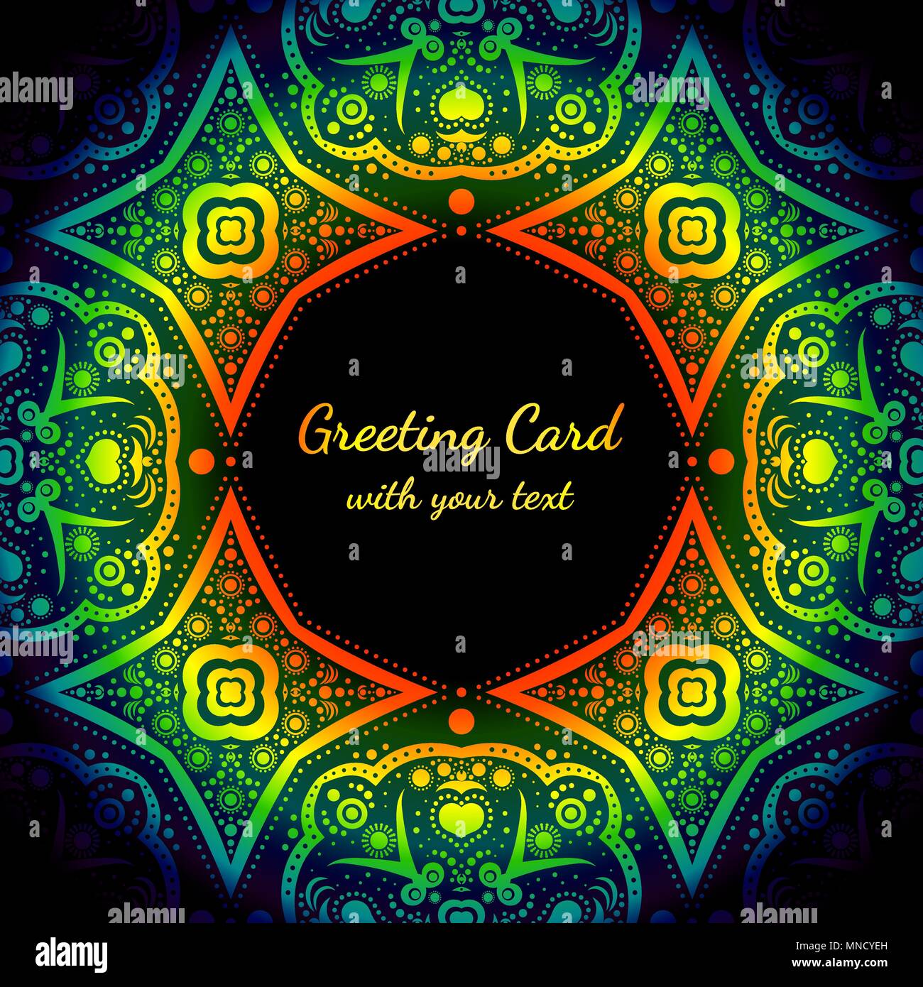 Abstract rainbow circle card vector hi-res stock photography and images ...