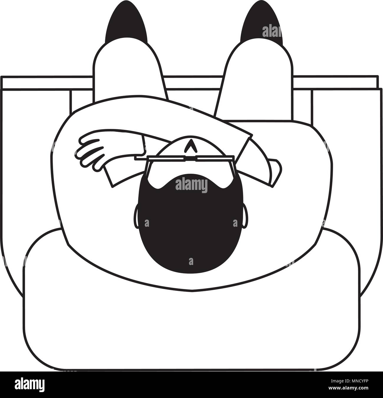 Person sitting from above Stock Vector Images - Alamy