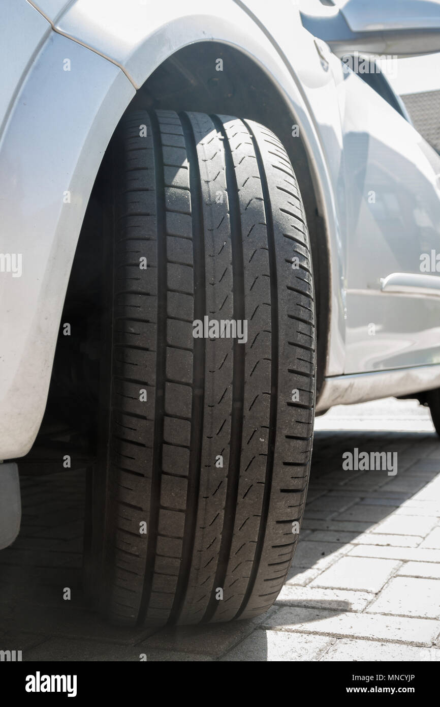 Close up car tyres hi-res stock photography and images - Alamy